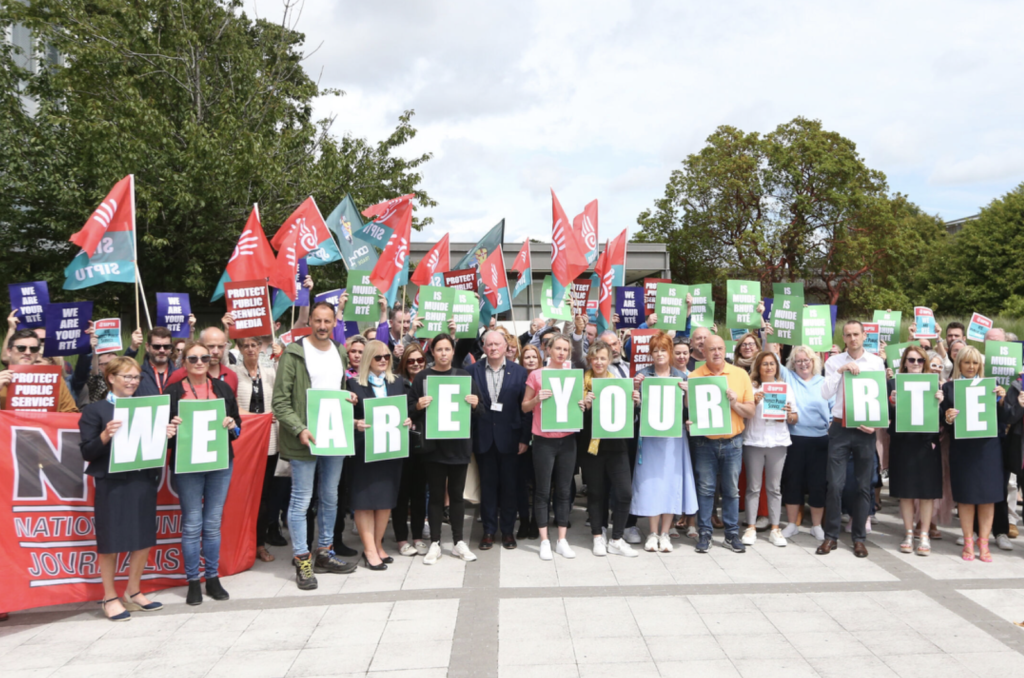 SIPTU members will fight the privatisation by stealth at RTÉ