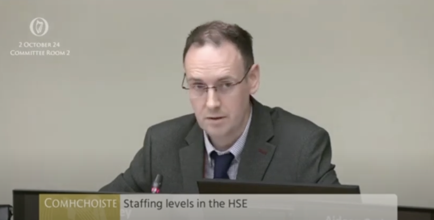 SIPTU Address Joint Oireachtas Health Committee on HSE Staffing Levels ...